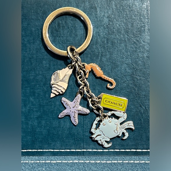 Coach | Accessories | Coach Beach Theme Key Fob Keychain Silver Crab ...